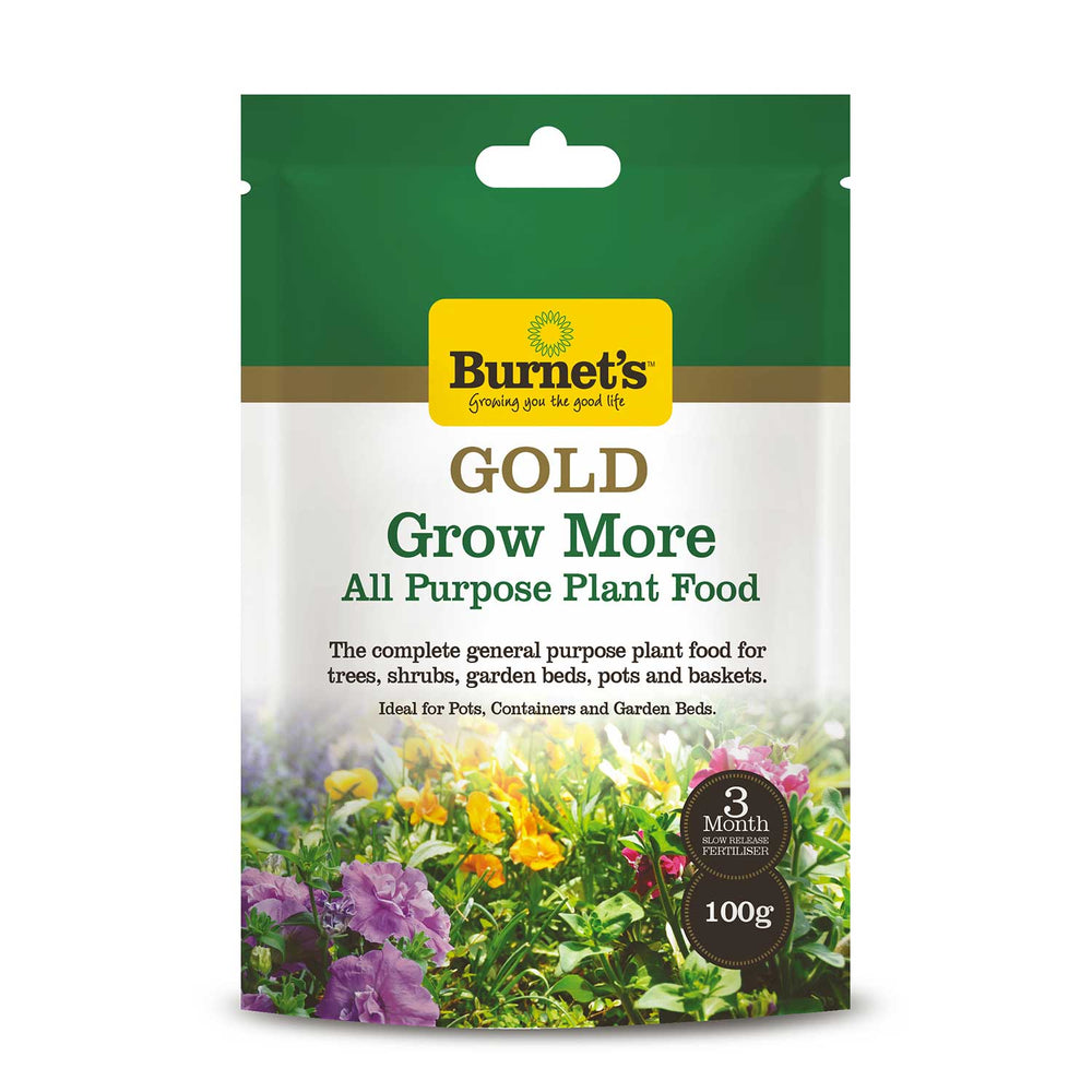 Gold Grow More All Purpose Plant Food – Burnet's Lawn and Garden